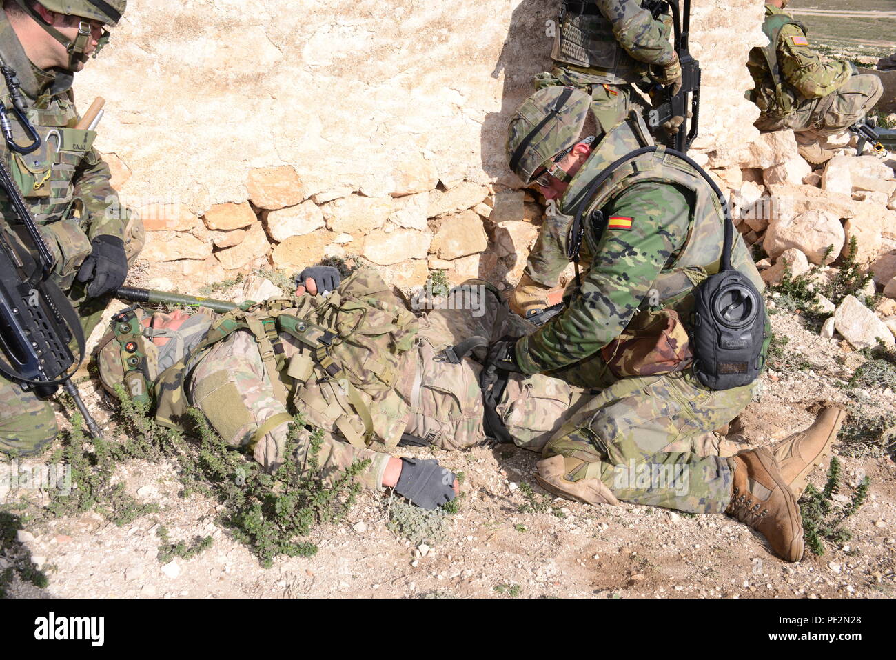 Spanish armed forces airborne brigade bripac hi-res stock photography ...