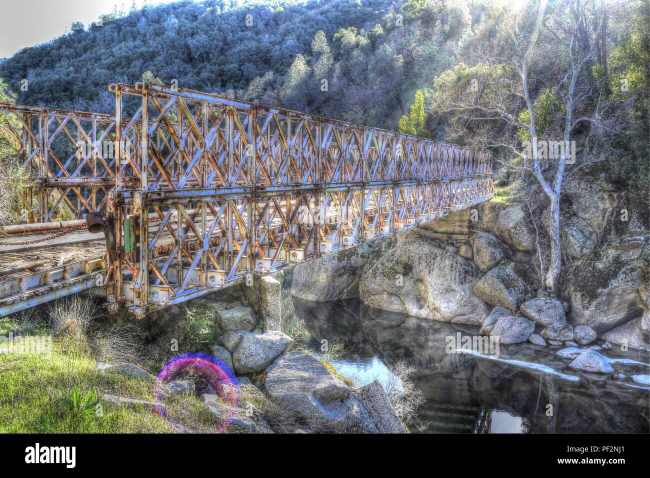 The Bailey Bridge on Fort Hunter Liggett, Calif., was surveyed by the ...