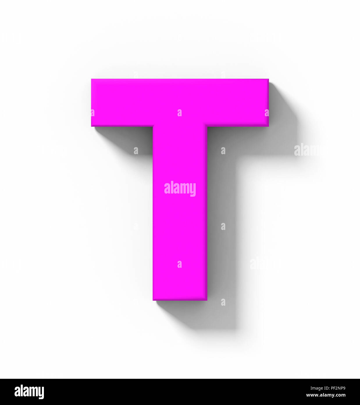 The Letter T In Purple