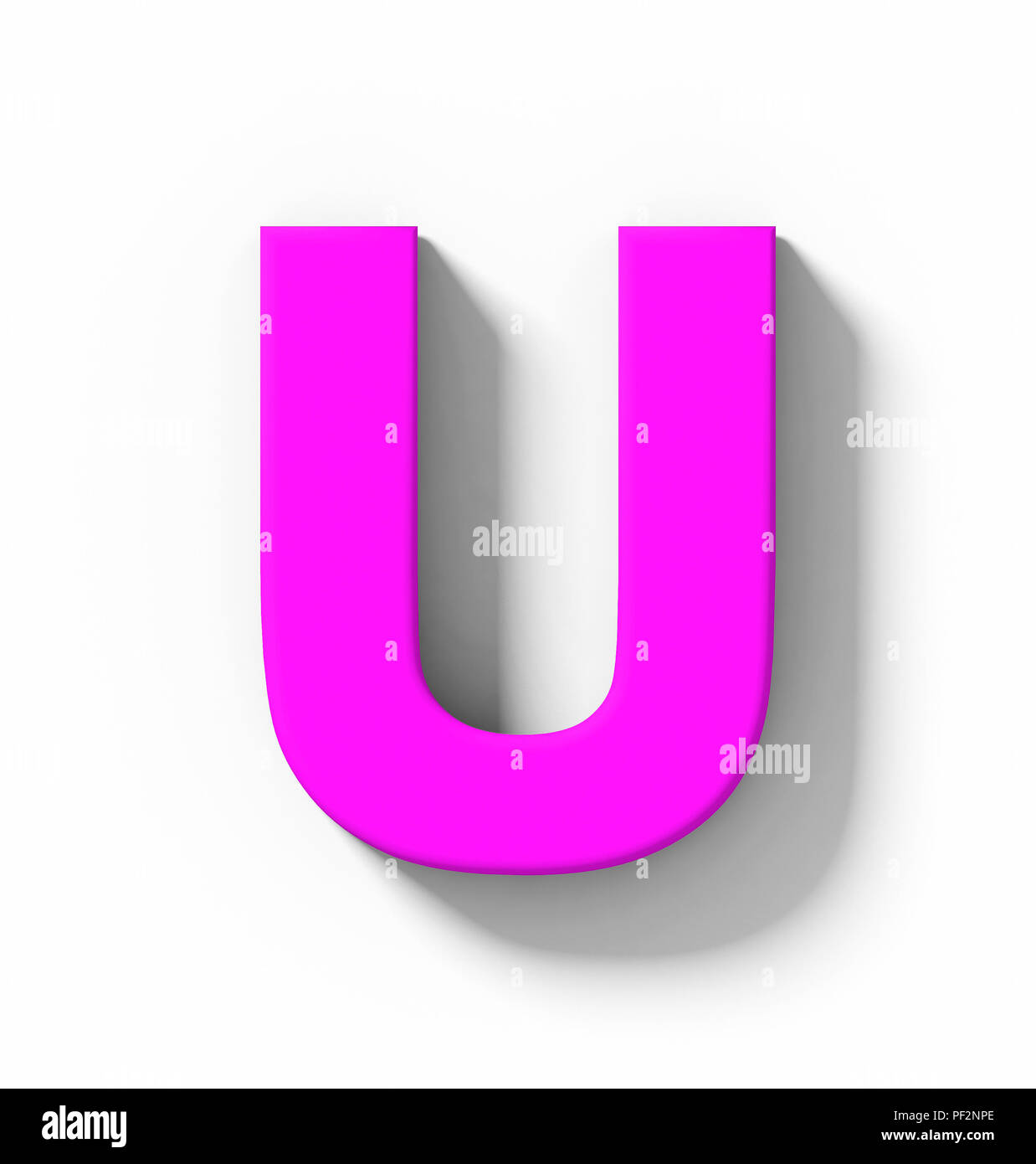 Purple Letter U