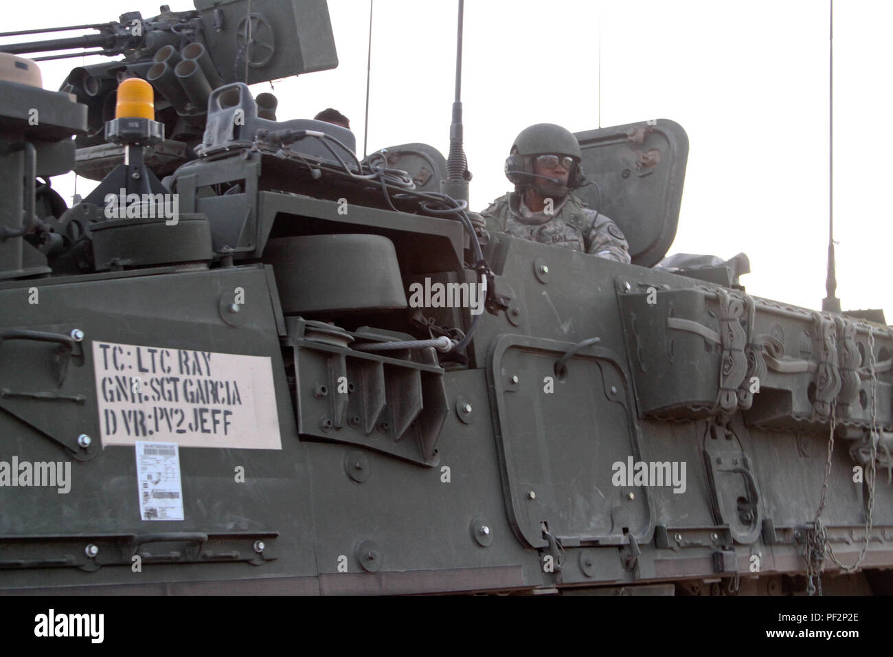 Lt. Col. Lynn Ray, the first commander of Regimental Engineer Squadron ...