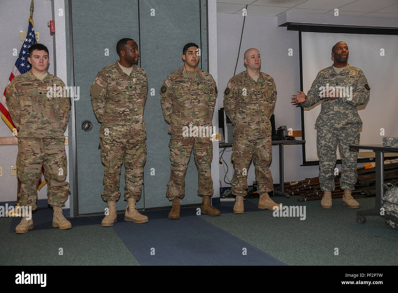 U.S. Army Sgt. 1st Class Christopher Adell, assigned to 55th Signal ...