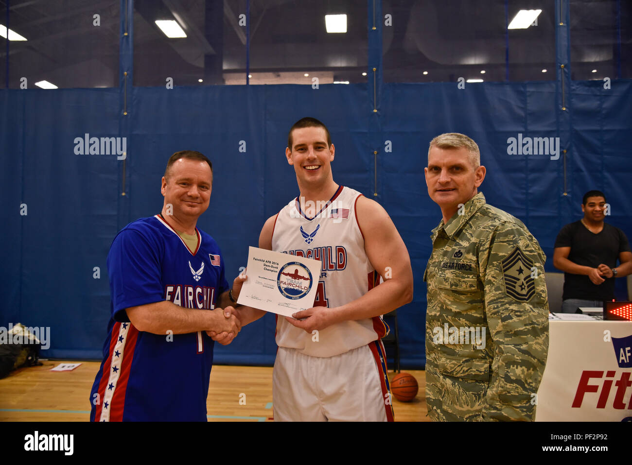 Capt. Daniel Winningham, 93rd Air Refueling Squadron pilot, receives a ...