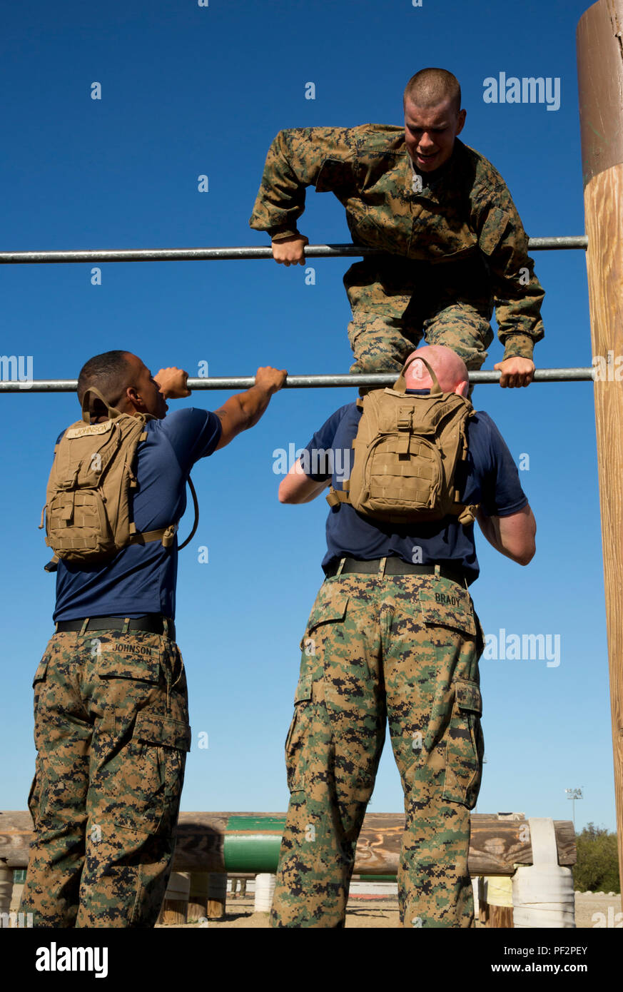 U.S. Marine Corps drill instructors with Company K, 3d Recruit Training ...