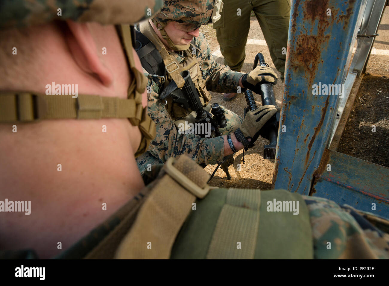 U.S. Marine Corps Sgt. Carlo S. Esposito, an infantry assault man with ...