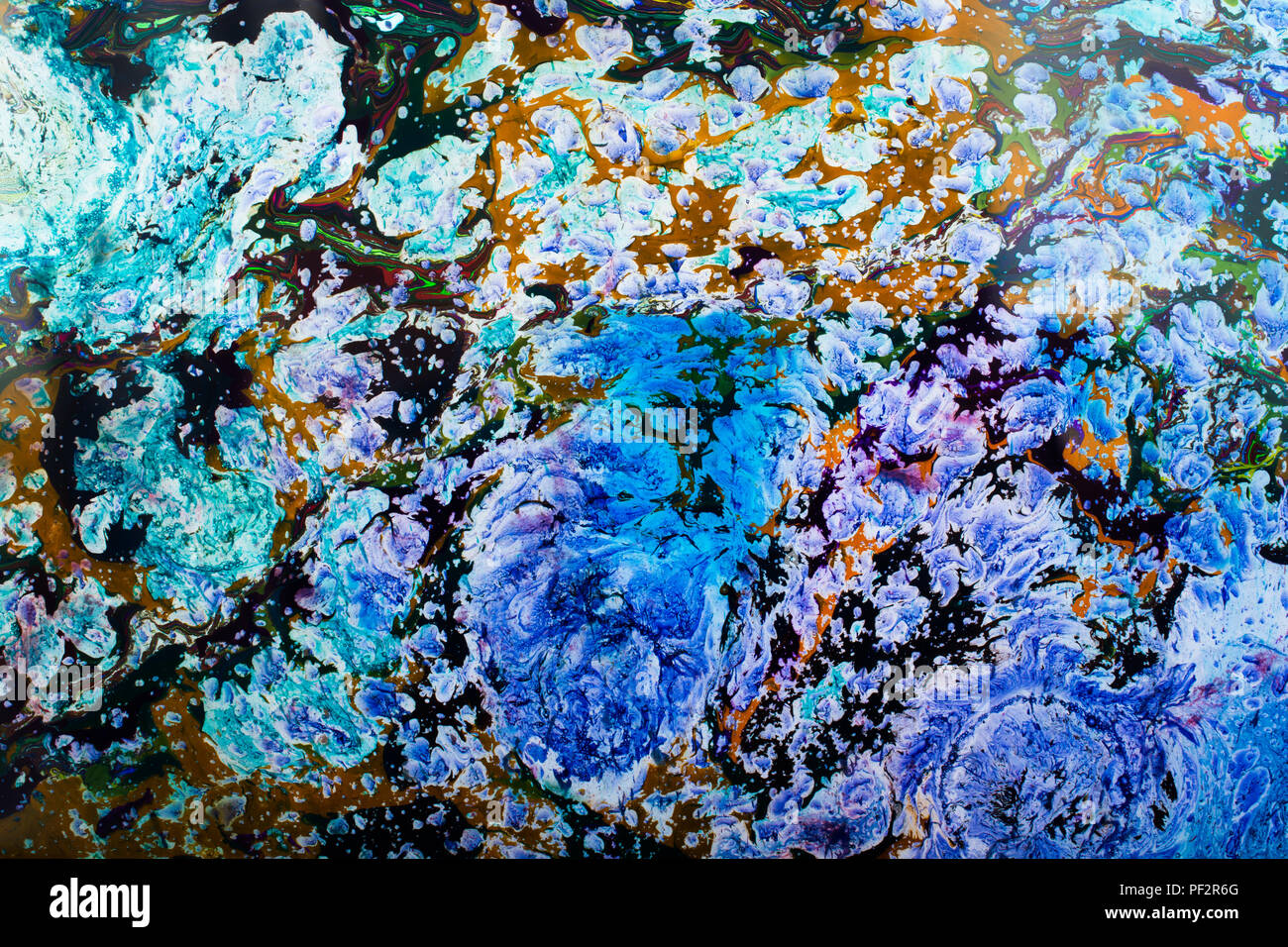 Ottoman Turkish marbling art patterns as abstract colorful background ...