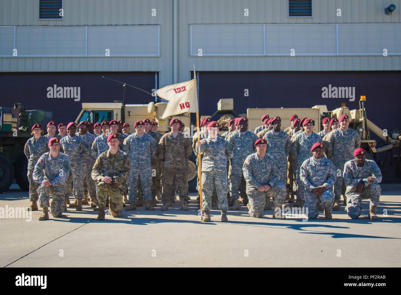 Soldiers from Headquarters Service Company, 122nd Aviation Support ...