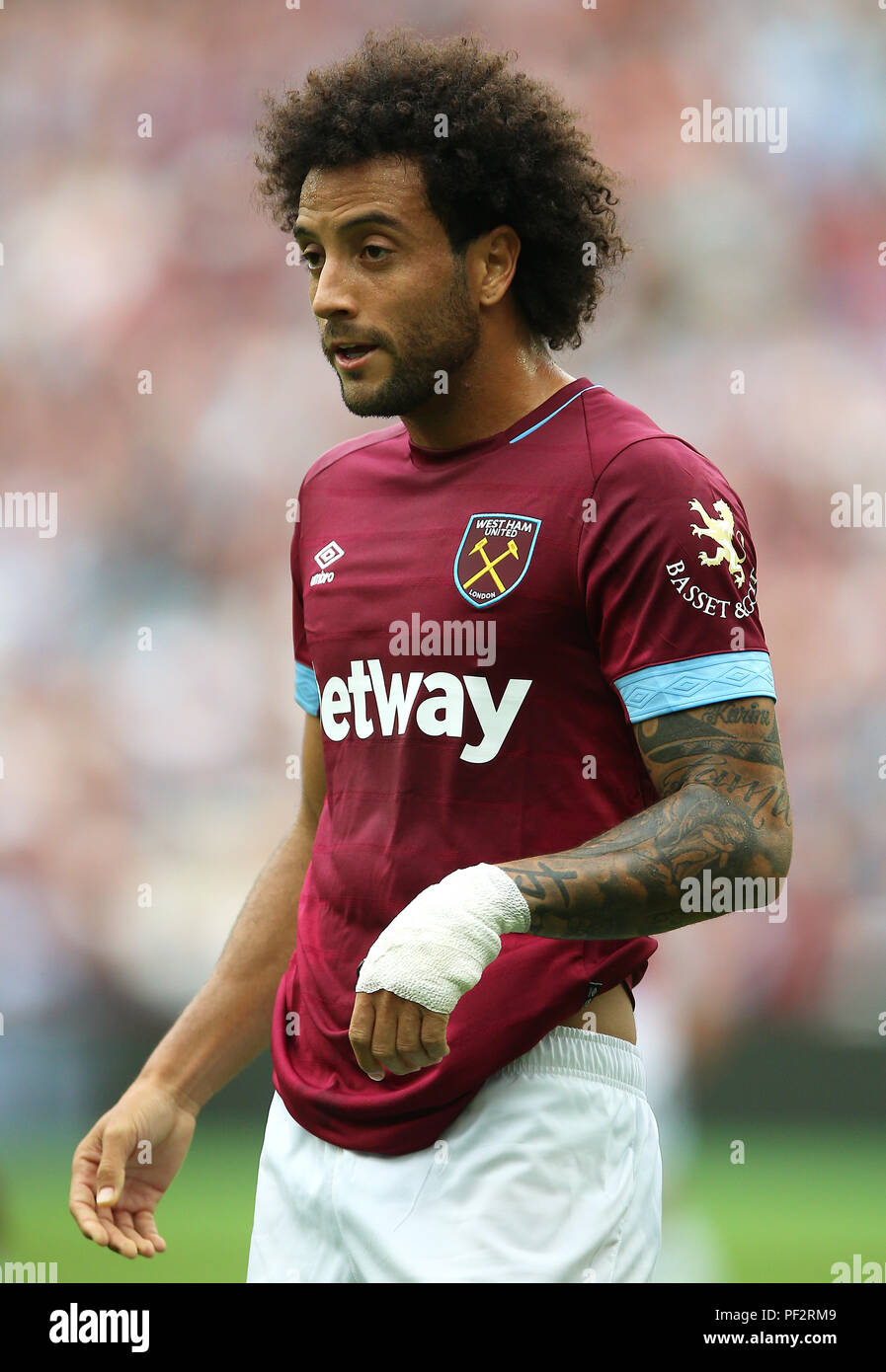 West Ham United's Felipe Anderson during the Premier League match at ...