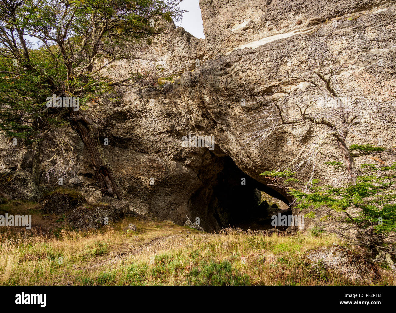 Trail in Cueva del Milodon Natural Monument, Puerto Natales, Ultima ...