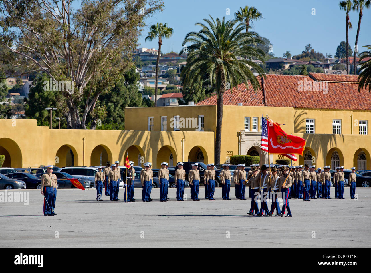 U.S. Marines assigned to the Marine Corps Recruit Depot (MCRD) San ...