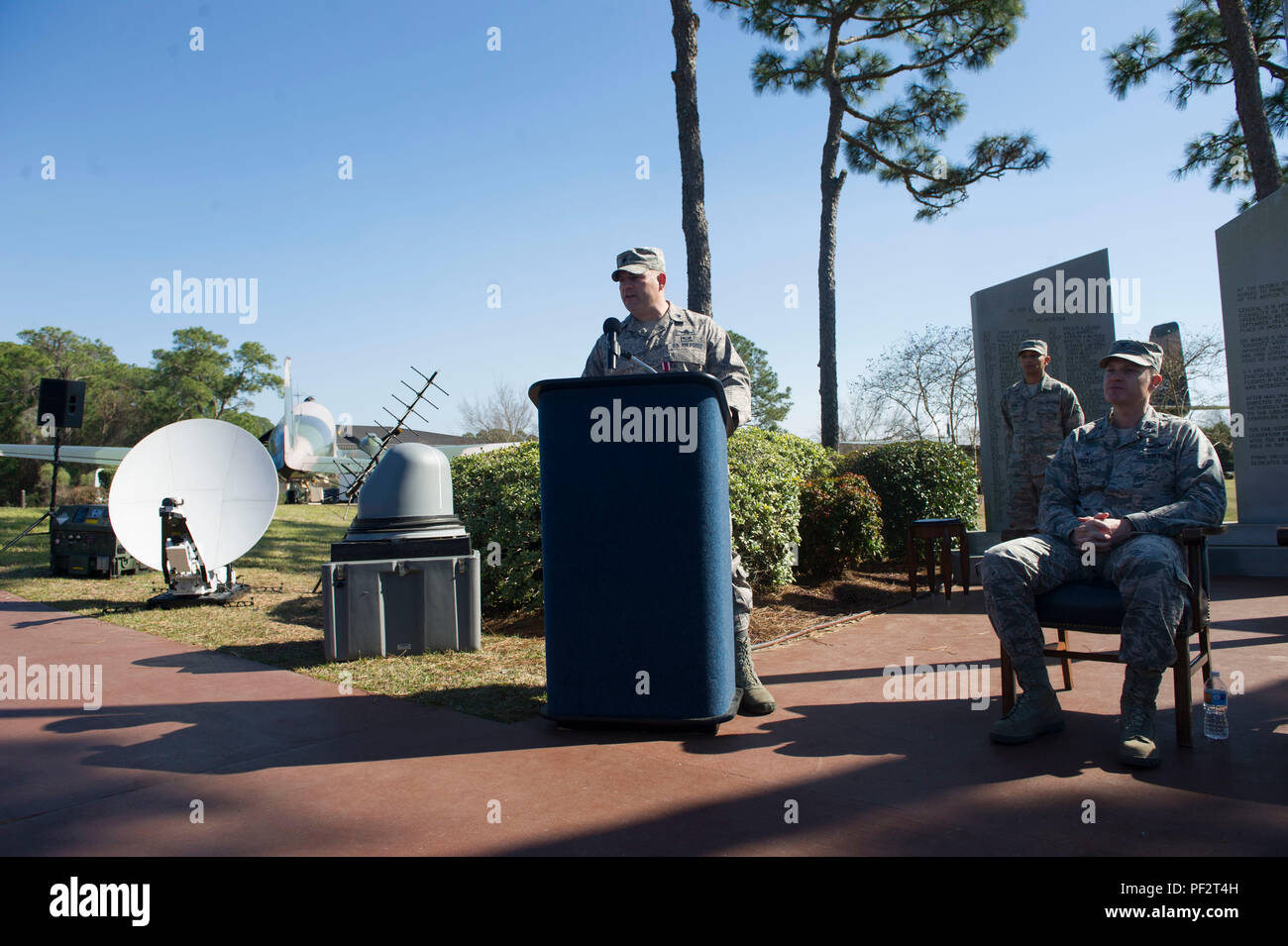 Lt. Col. Jason Fick speaks during the 1st Special Operations ...