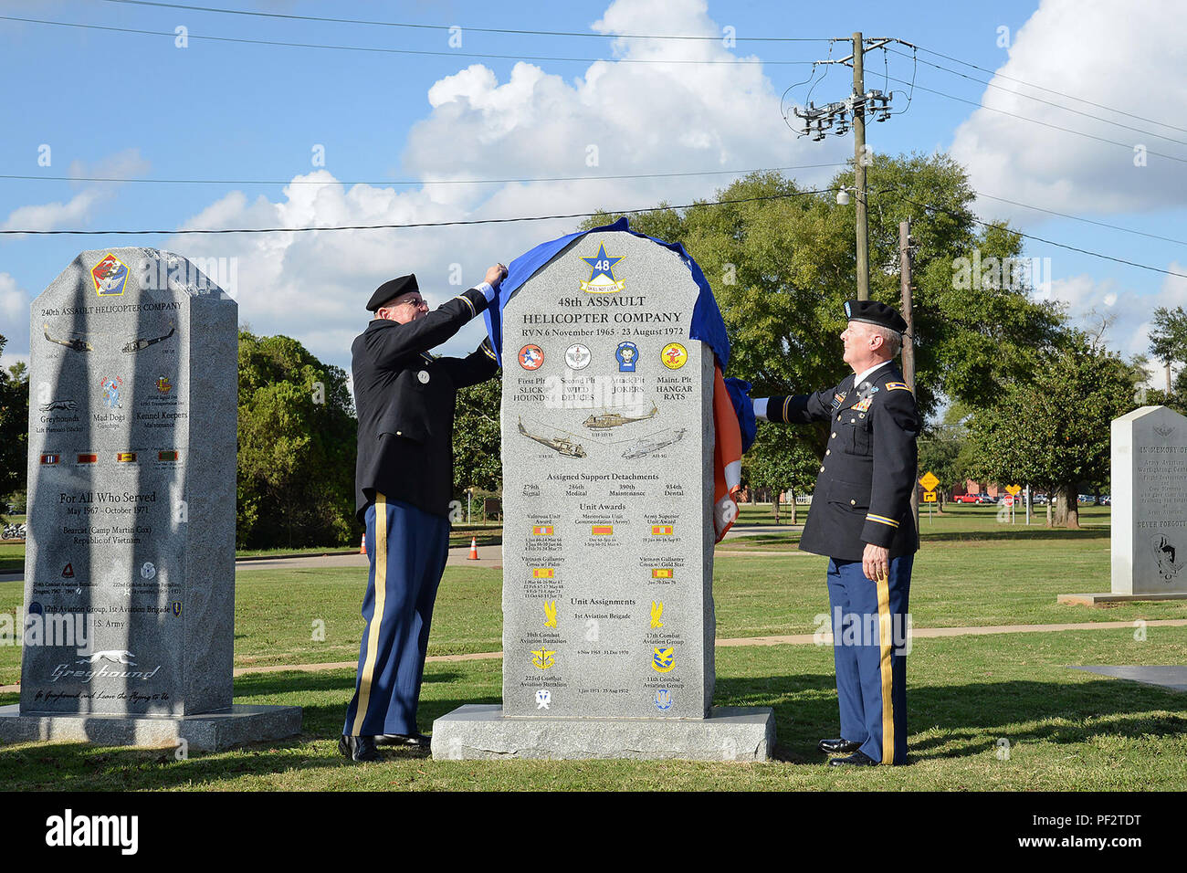Retired U.S. Army Lt. Col. Tom Cole and retired U.S. Army Lt. Col. Pat ...