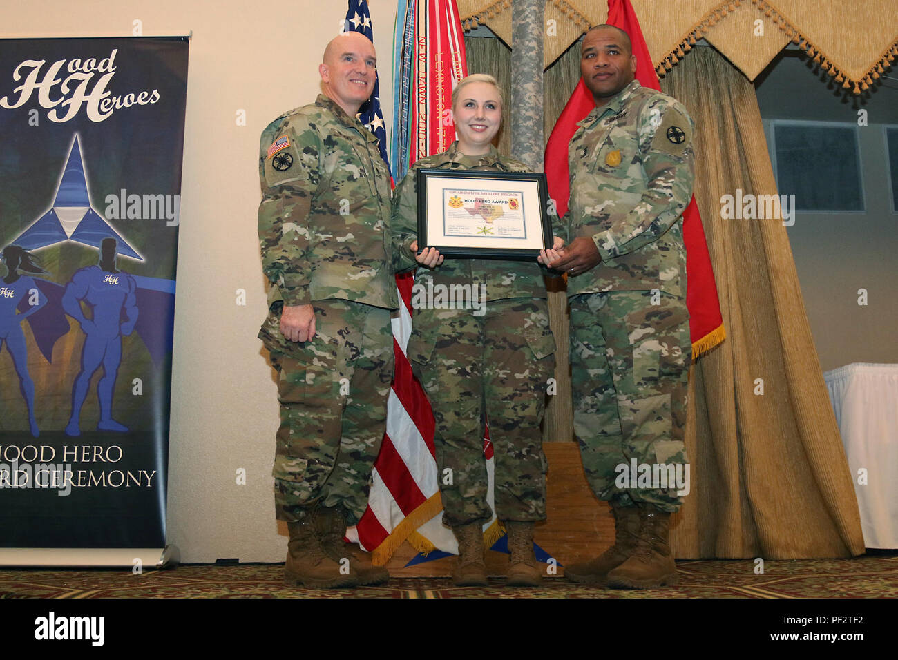 Spc. Luva Foss (center), a Patriot launching station enhanced operator ...