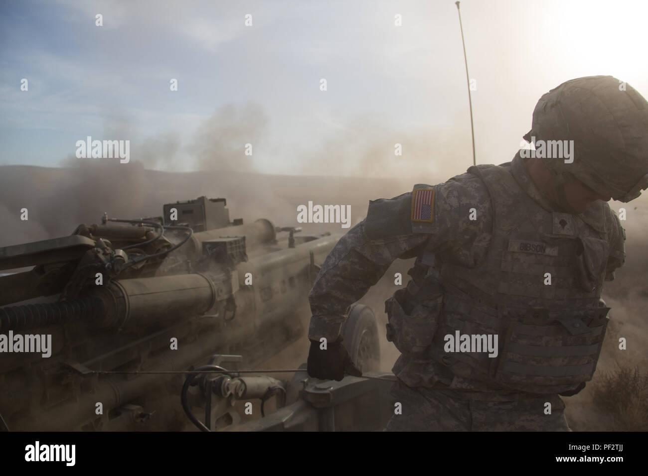 U.S. Army Soldiers conduct direct fire in preparation at the Yakima ...