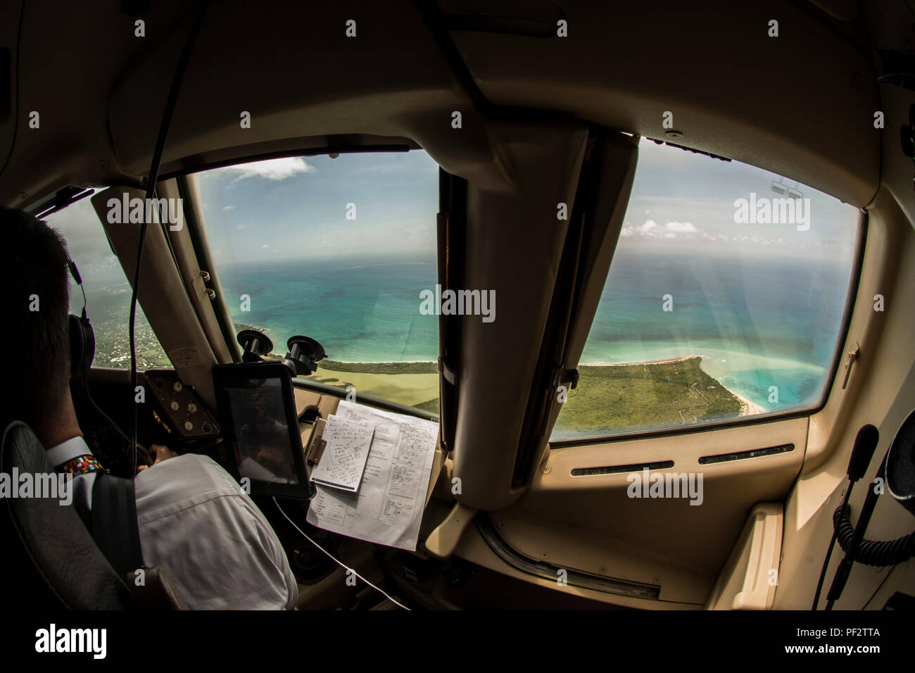 A 1st Airlift Squadron crew flies a mission to St. Croix, U.S. Virgin ...