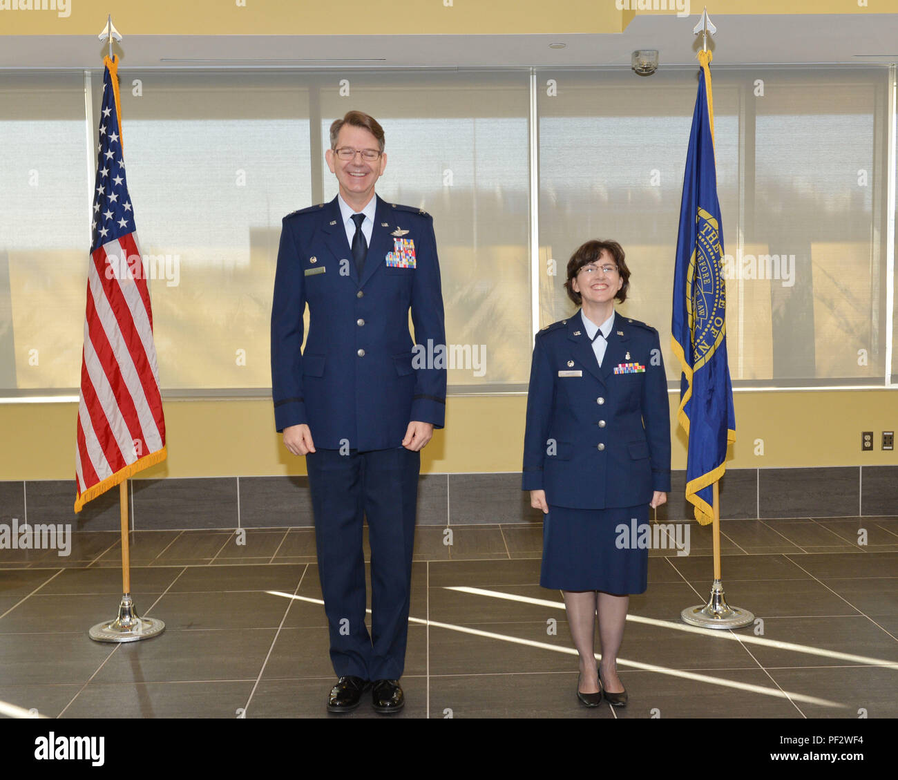 155th Air Refueling Wing Commander, Col. Bob Stevenson, recognizes Lt ...