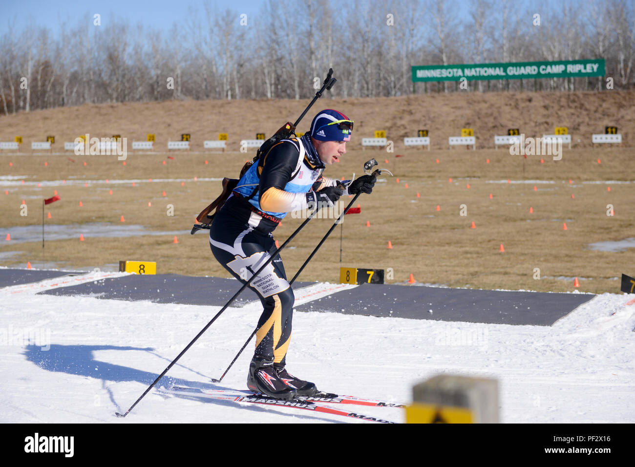 National Guard Athletes negotiate the biathlon course during Chief of ...
