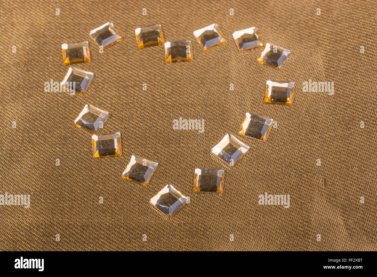 Colorful decorative objects in the shape of a heart Stock Photo - Alamy