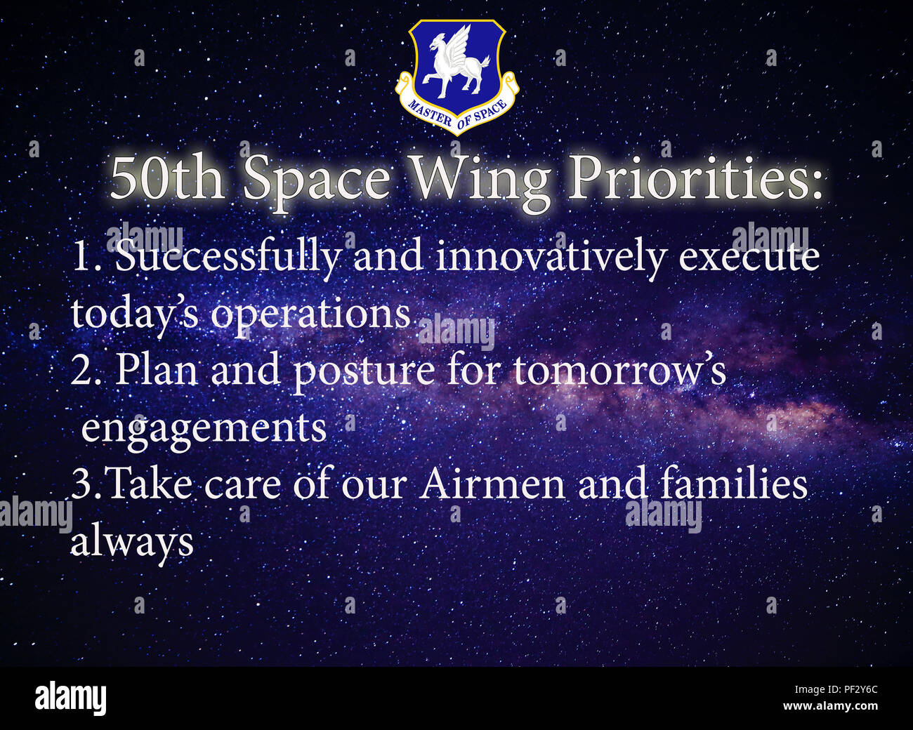 The 50th Space Wing Priorities Stock Photo - Alamy