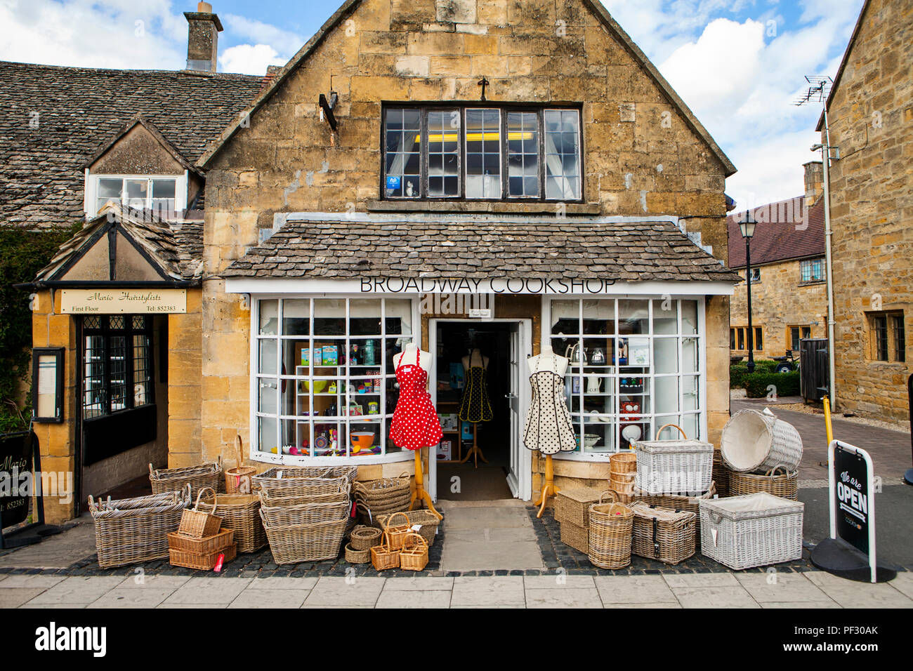 Broadway, UK - 8th August 2018: Broadway is a small town in the ...