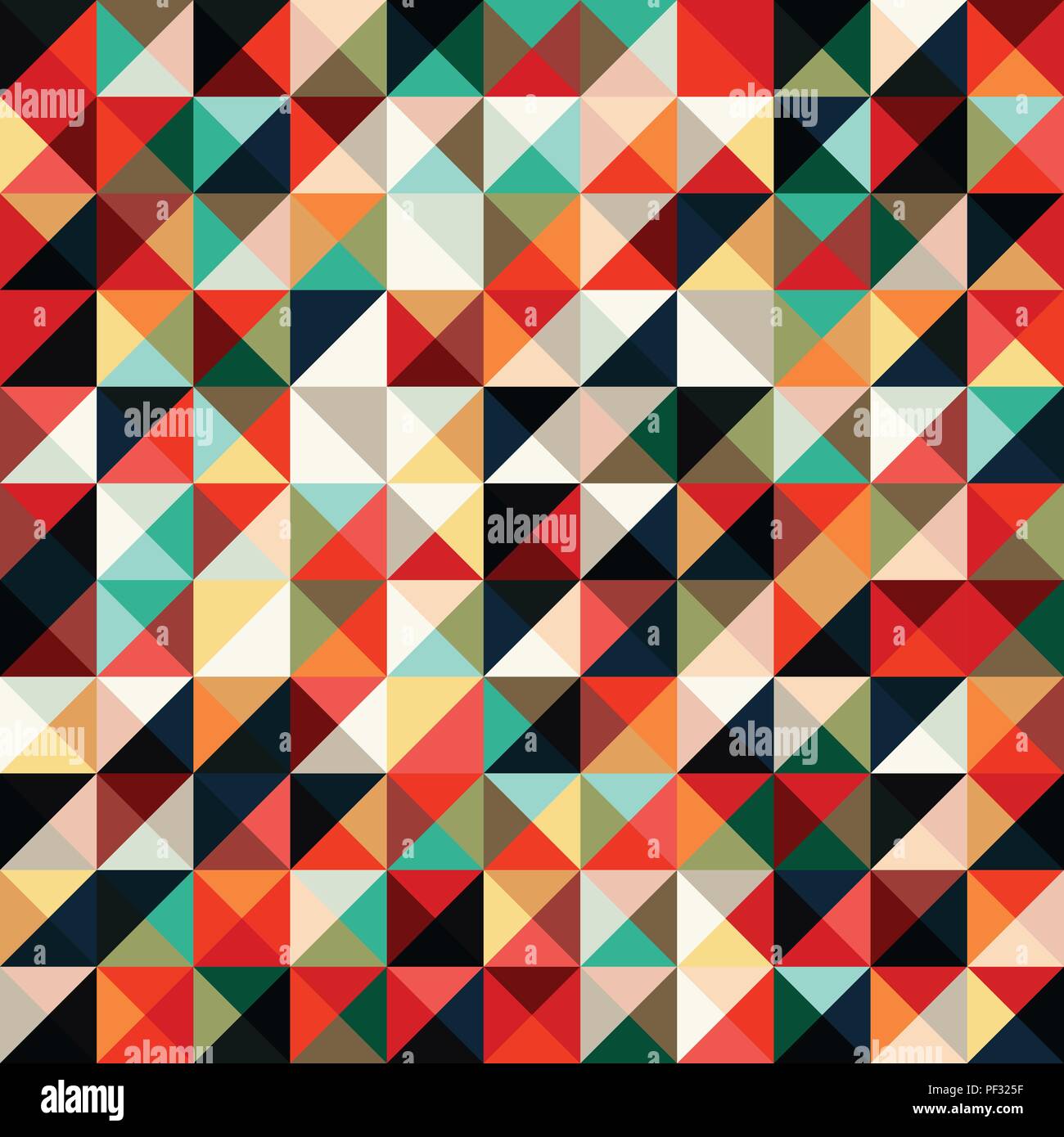 Abstract Colorful Triangles Background Design - Illustration Template ...