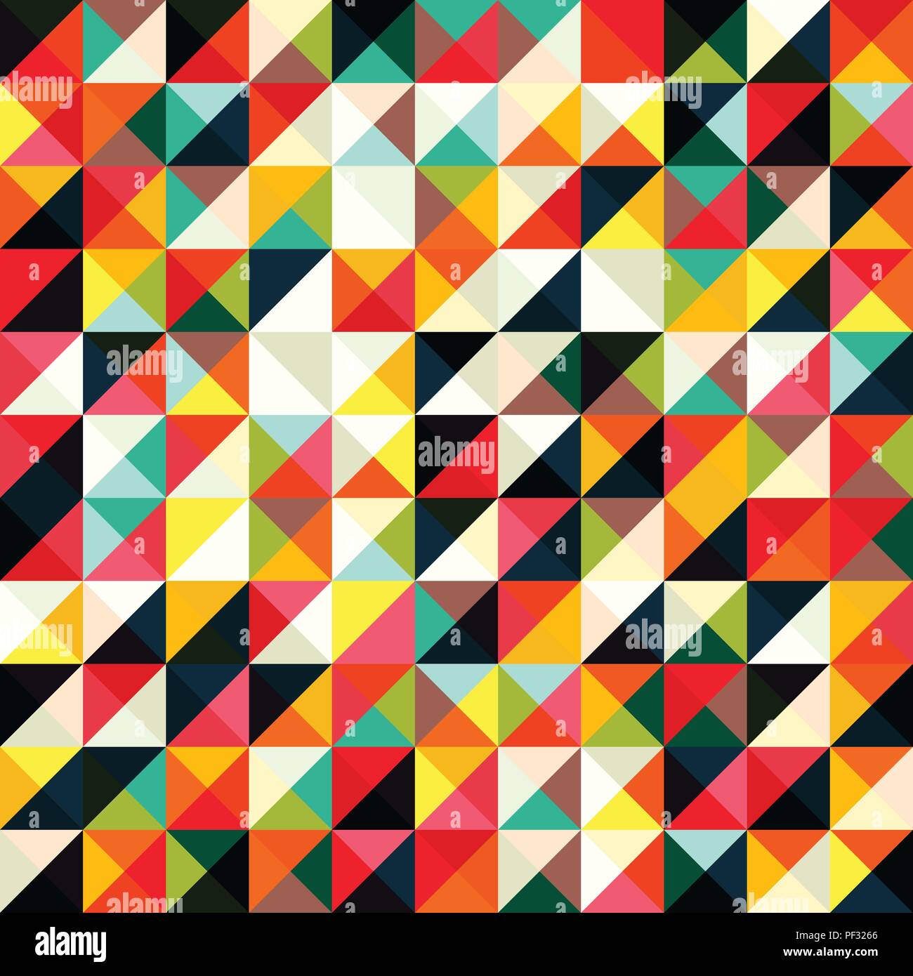 Abstract Colorful Triangles Background Design - Illustration Template ...