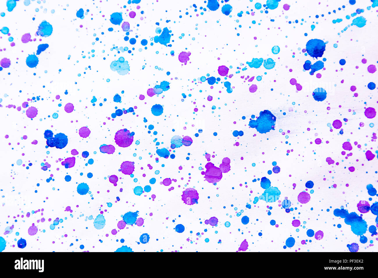 Blue and purple water color painting splash. Blot, Blurred spot. with ...