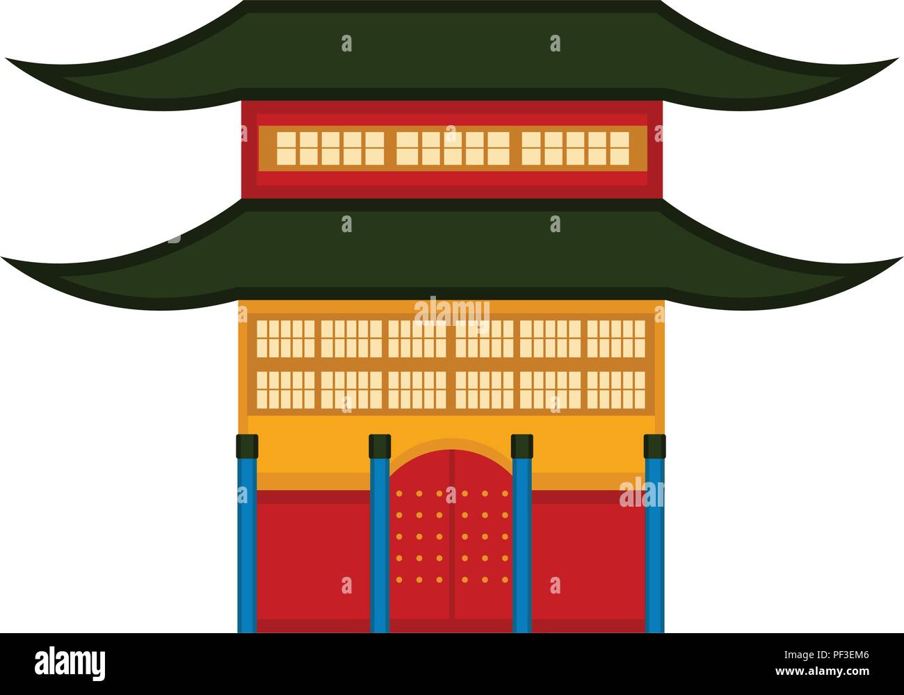 Traditional asian building icon Stock Vector Image & Art - Alamy