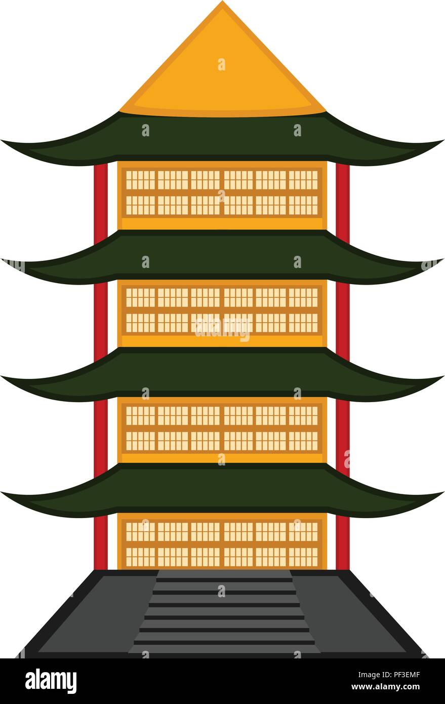 Traditional asian building icon Stock Vector Image & Art - Alamy