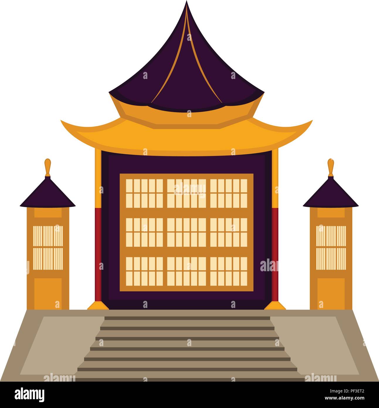 Traditional asian building icon Stock Vector Image & Art - Alamy