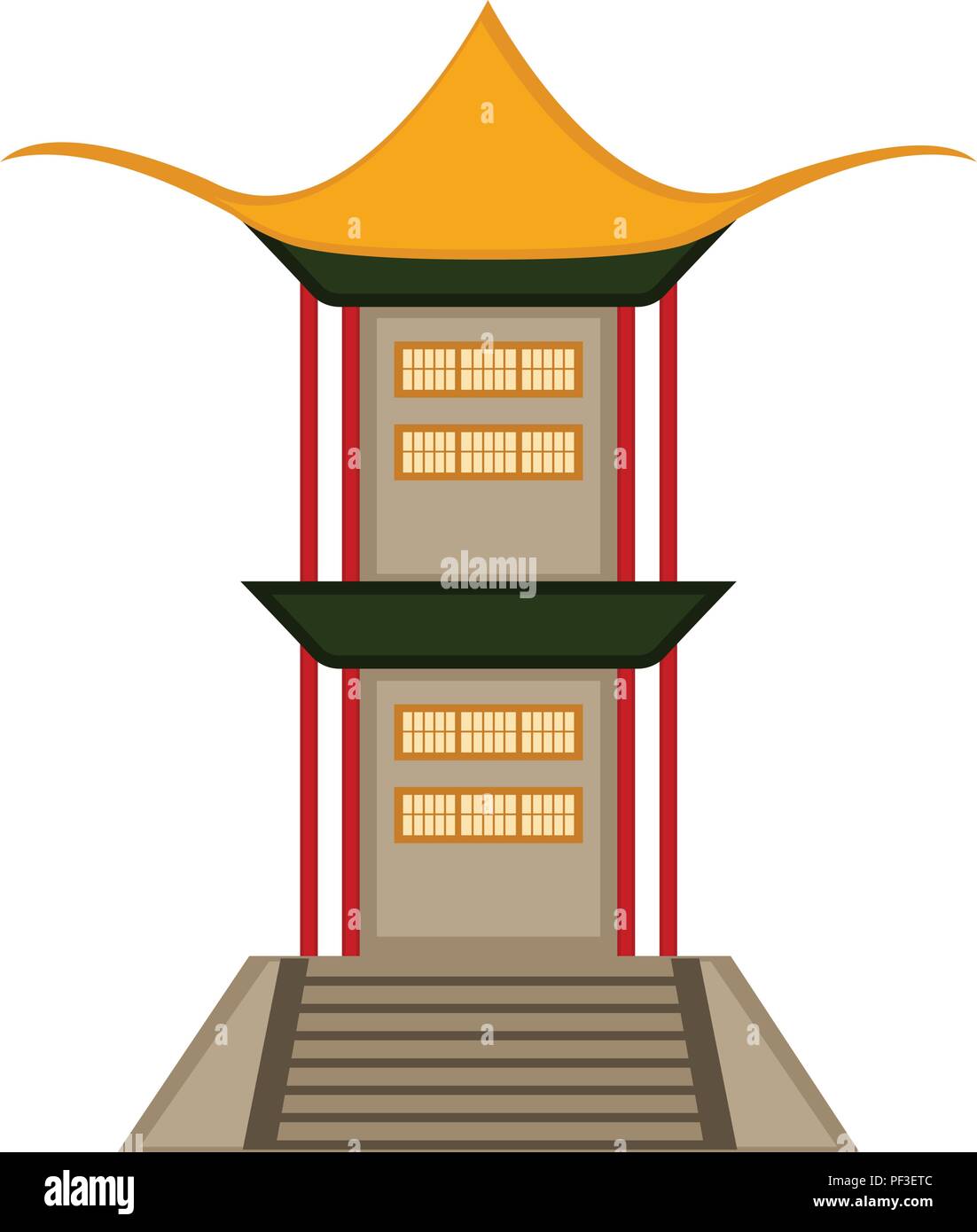 Traditional asian building icon Stock Vector Image & Art - Alamy