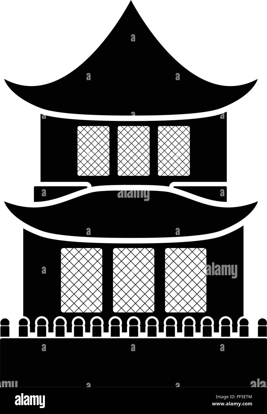 Traditional asian building icon Stock Vector Image & Art - Alamy
