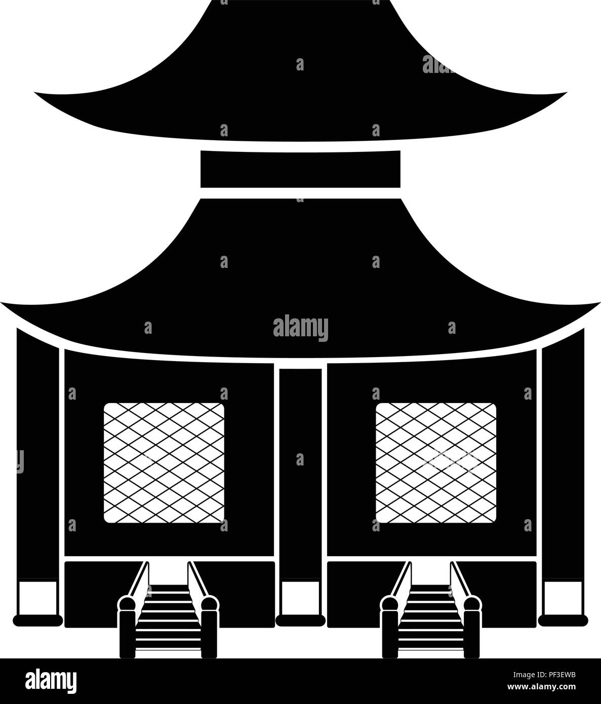 Traditional asian building icon Stock Vector Image & Art - Alamy