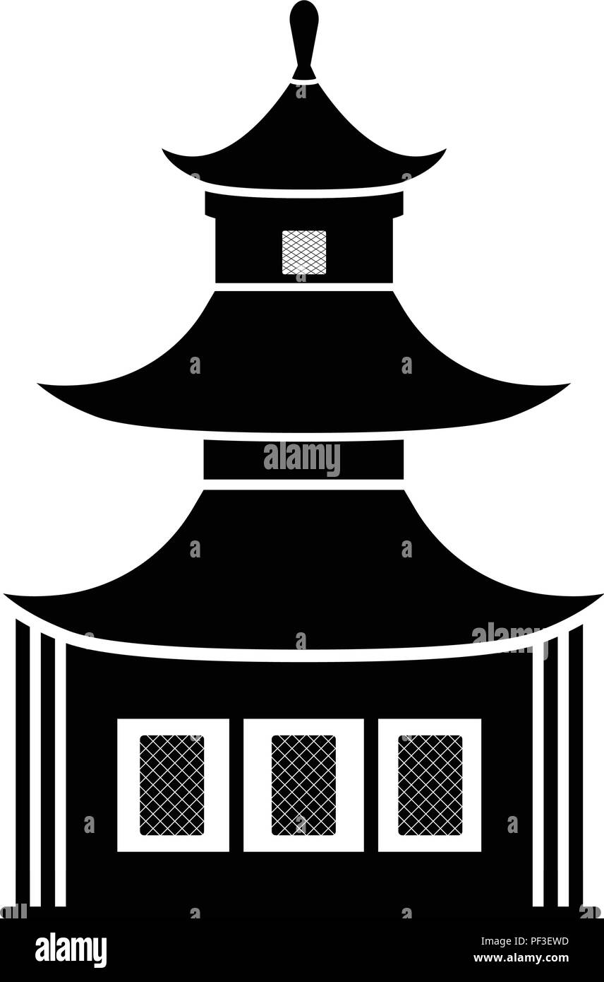 Building monochrome icon Stock Vector Images - Alamy