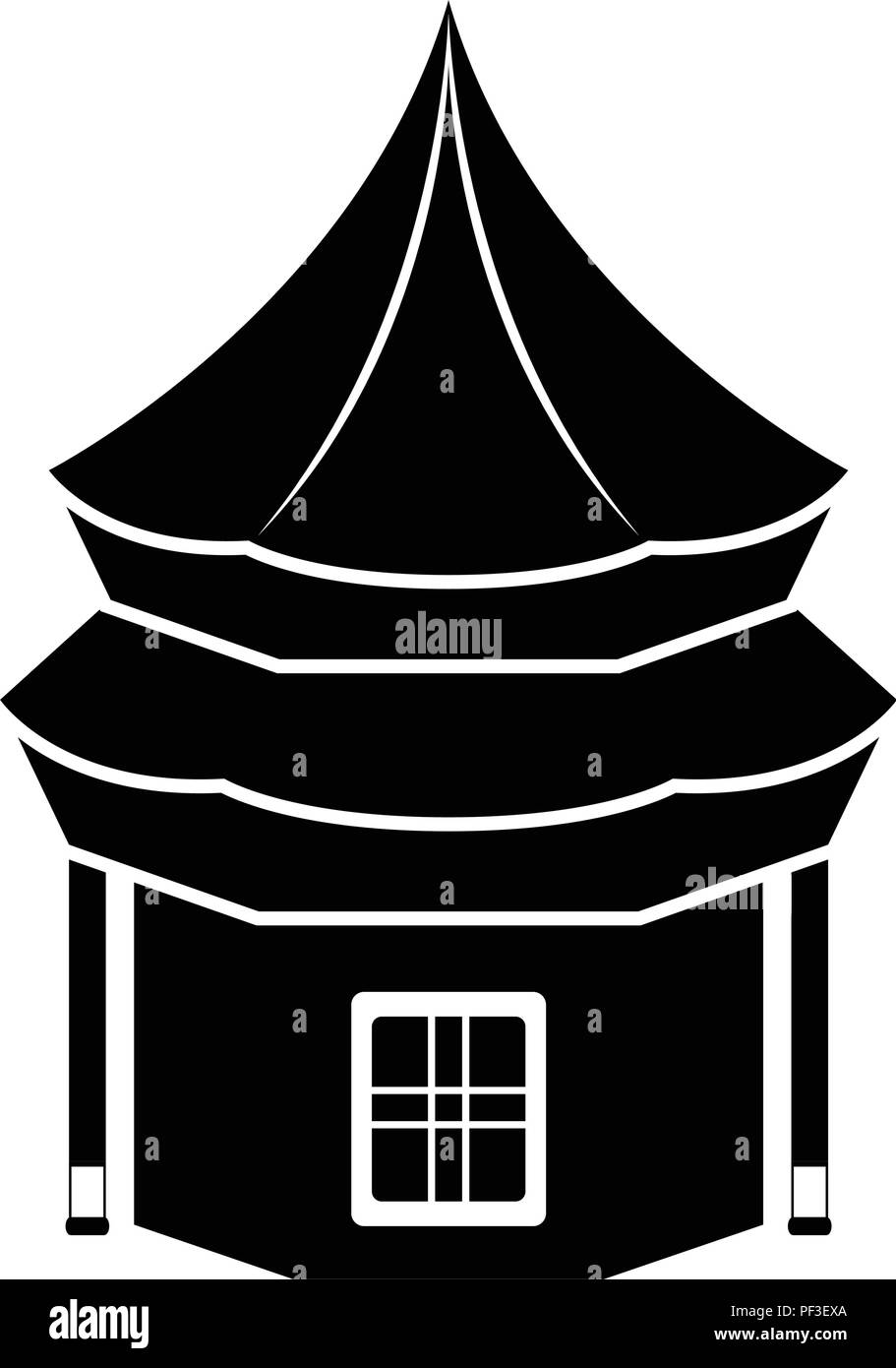 Traditional asian building icon Stock Vector Image & Art - Alamy