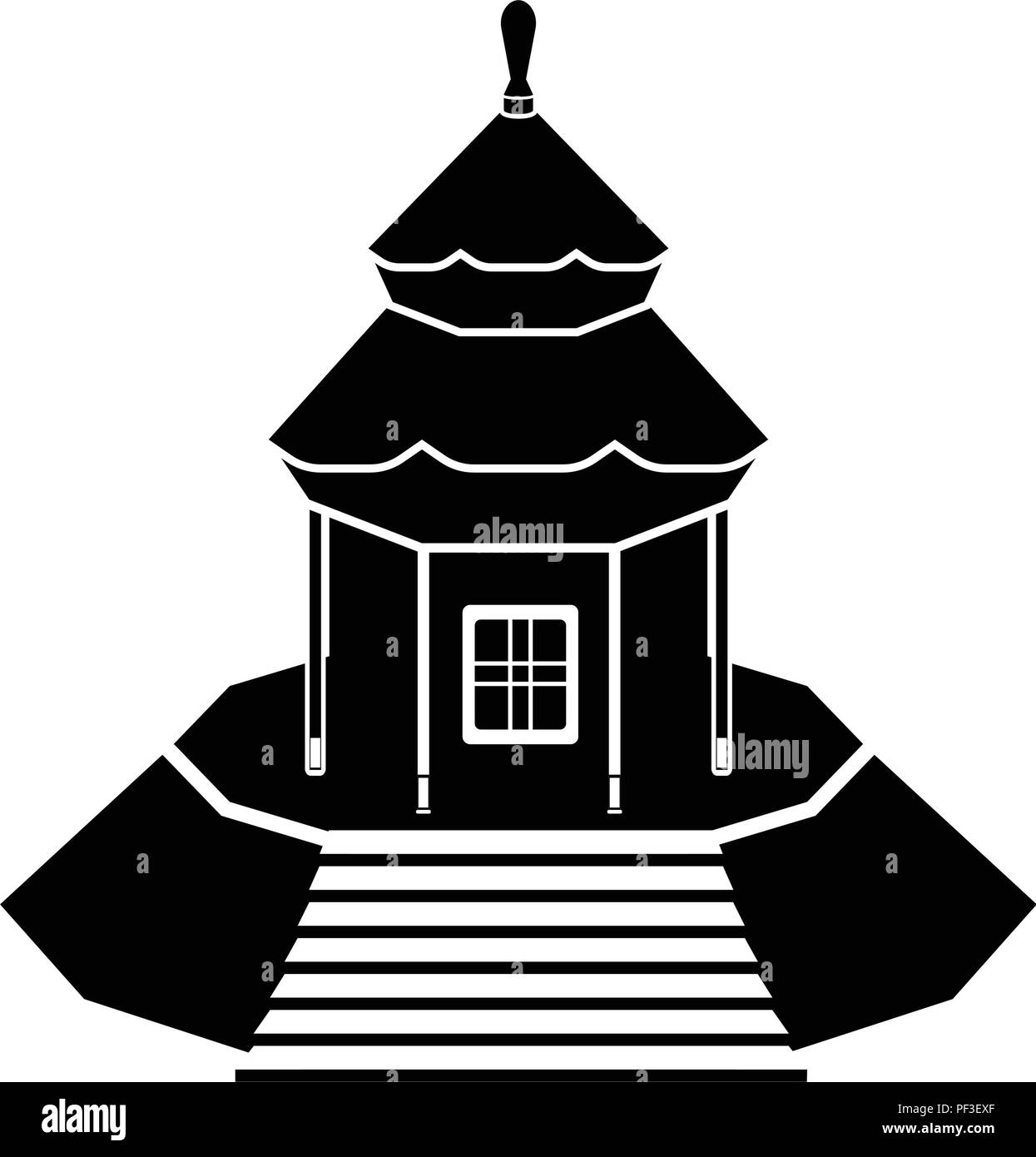 Traditional asian building icon Stock Vector Image & Art - Alamy