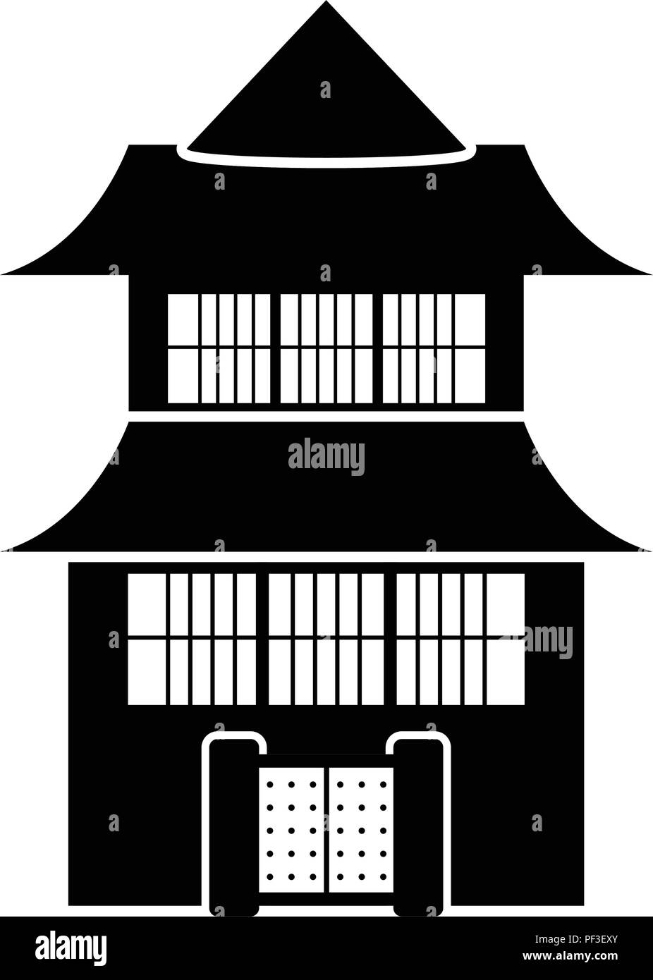 Traditional asian building icon Stock Vector Image & Art - Alamy