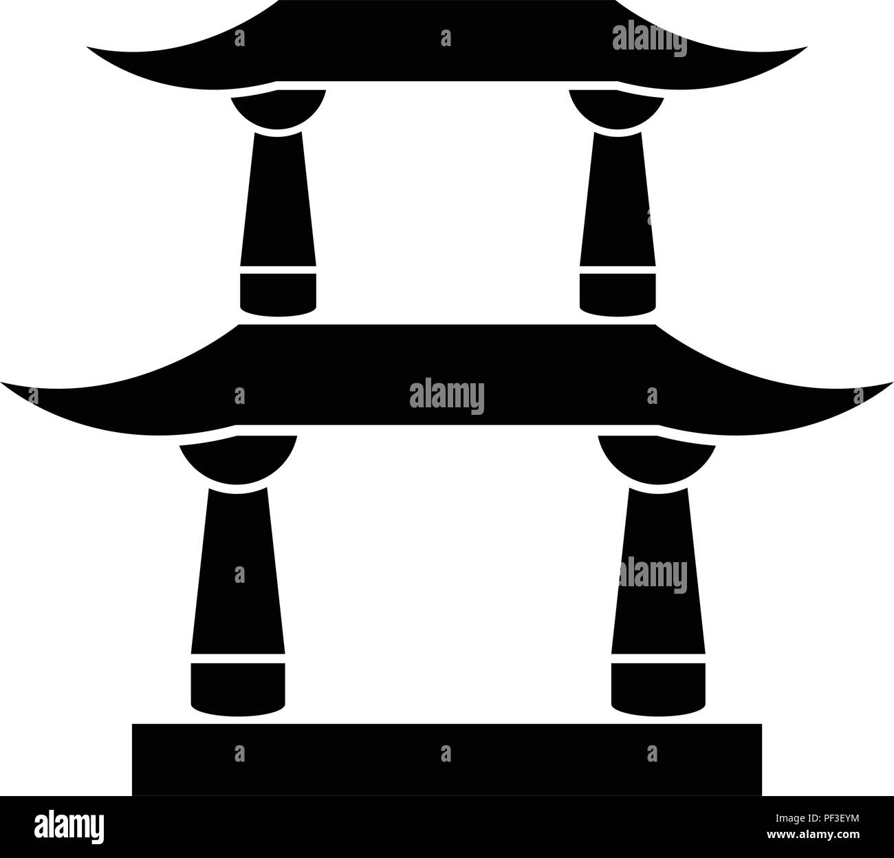 Traditional asian building icon Stock Vector Image & Art - Alamy