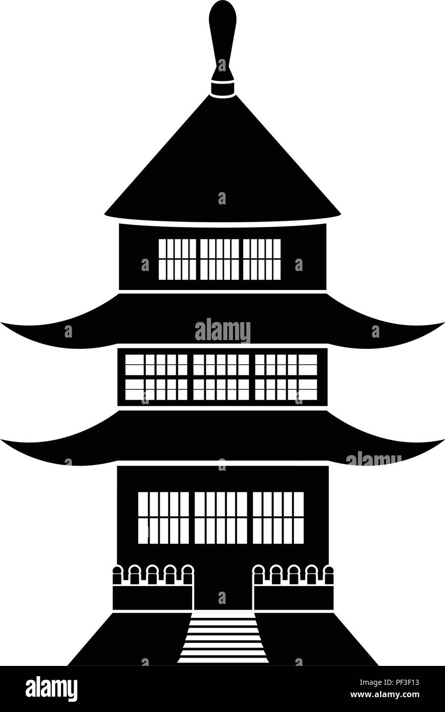 Traditional asian building icon Stock Vector Image & Art - Alamy