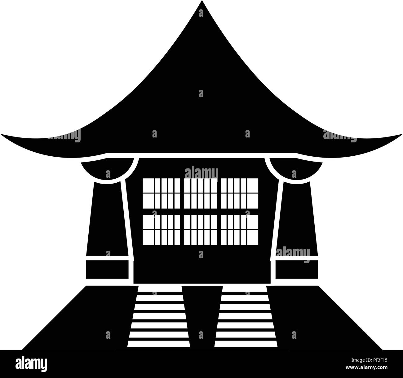 Traditional asian building icon Stock Vector Image & Art - Alamy