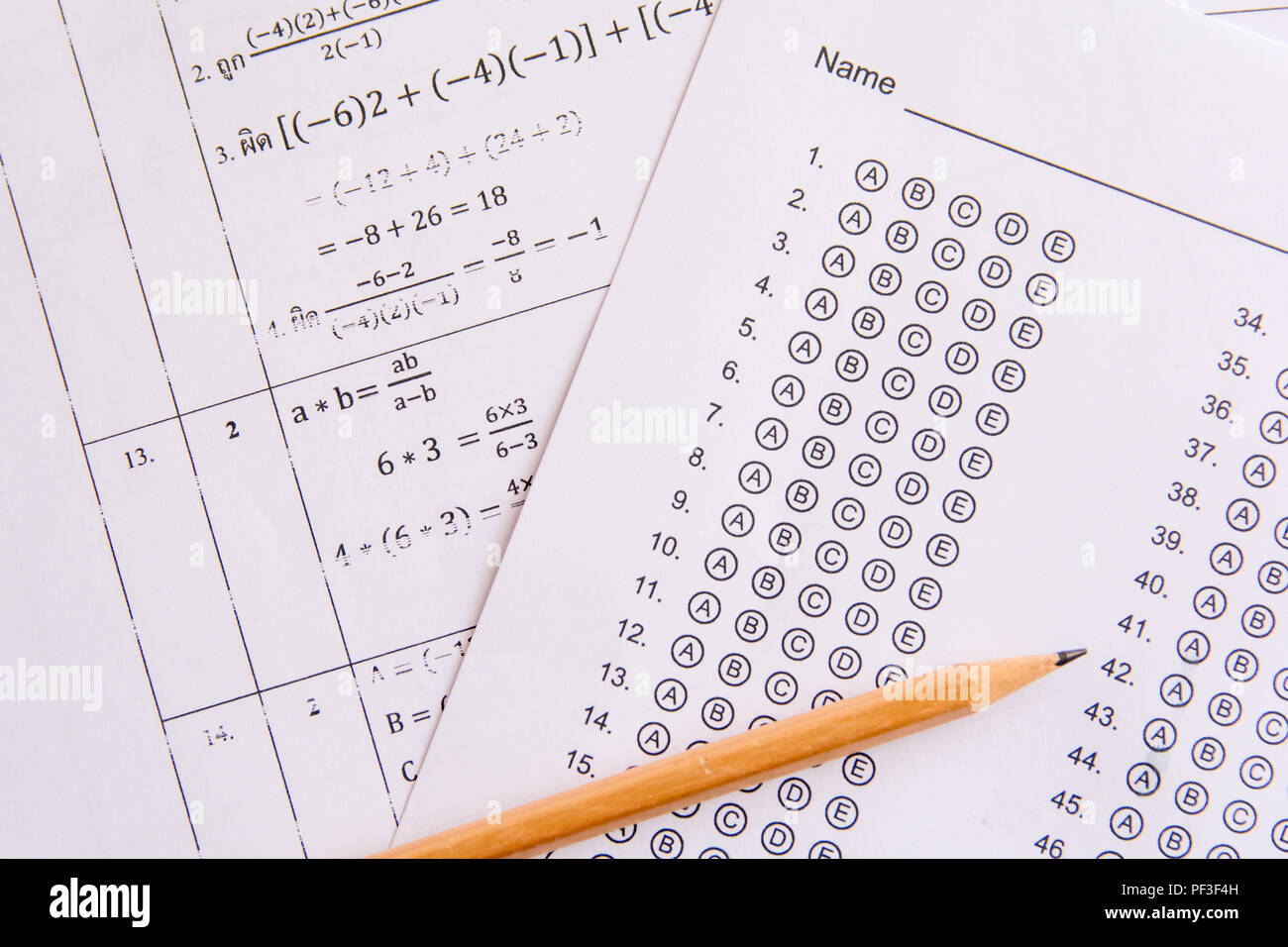 Multiple choice test hi-res stock photography and images - Alamy