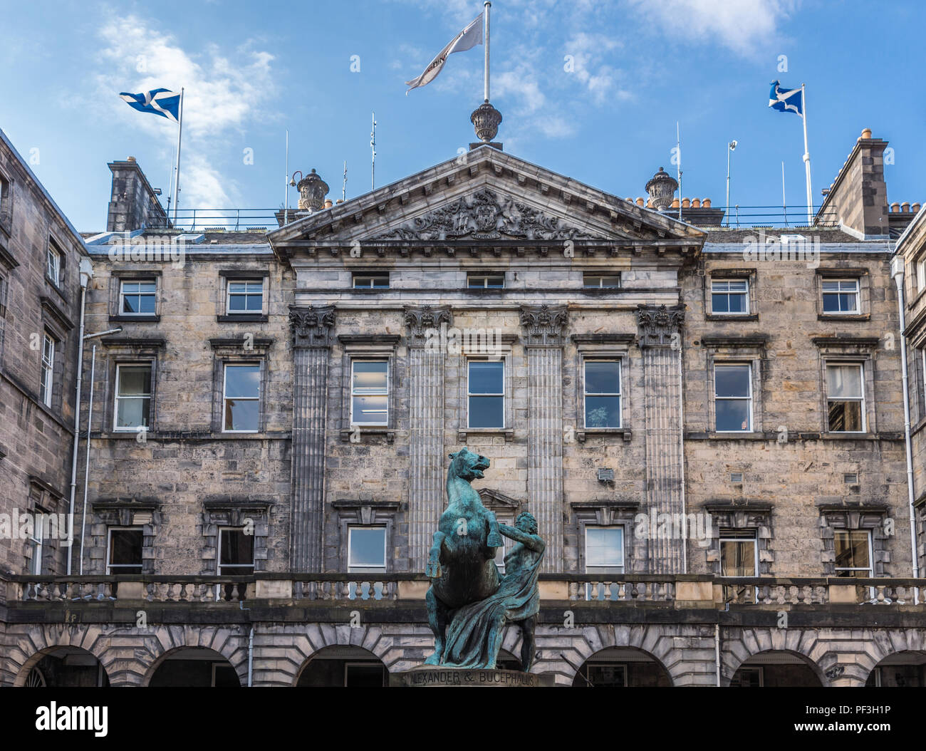 Edinburgh, Scotland, UK - June 13, 2012; Alexander and Bucephalus ...