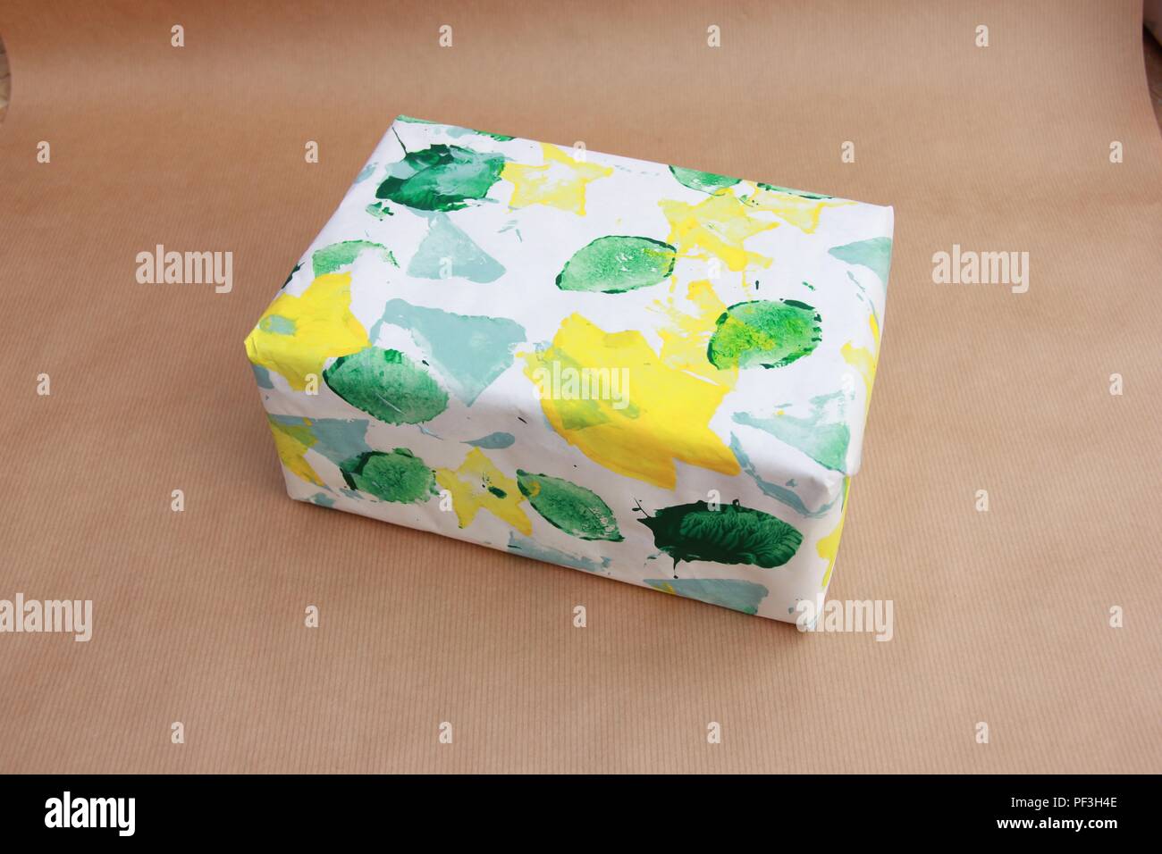 DIY potato cut out stamps craft paper Stock Photo - Alamy