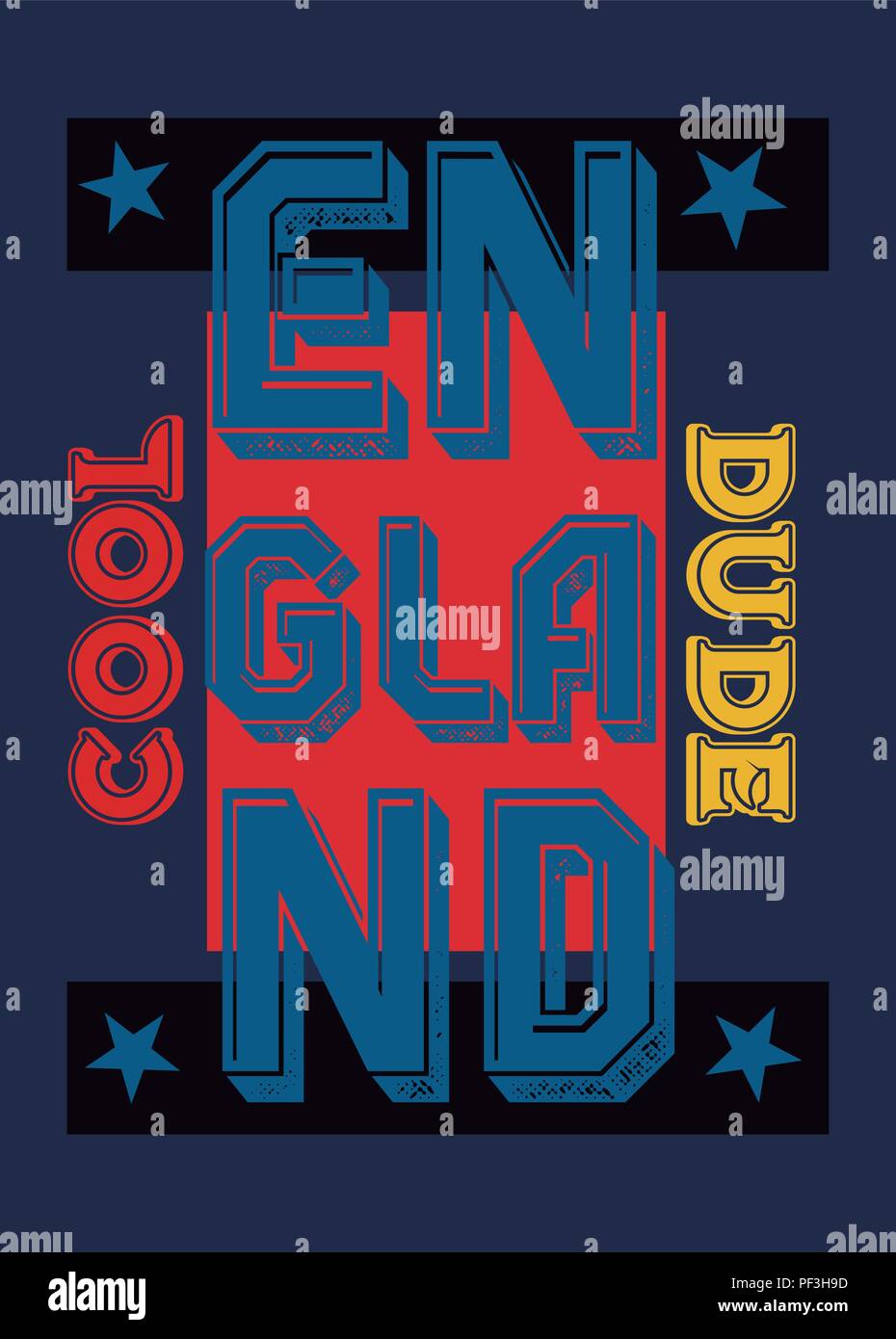 england cool dude,t-shirt print poster vector illustration Stock Vector ...