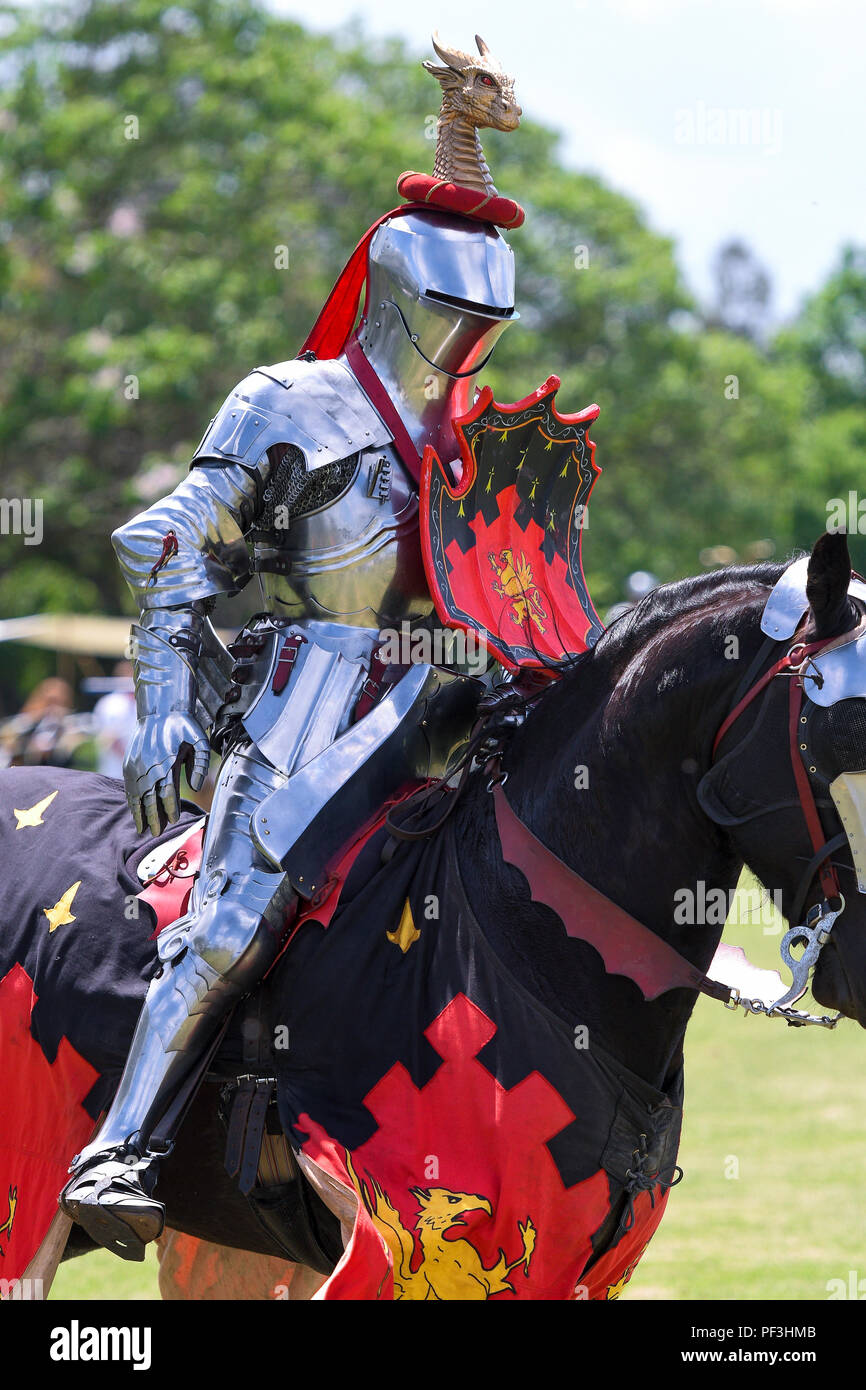 Jousting knights on horseback medieval hi-res stock photography and images - Alamy
