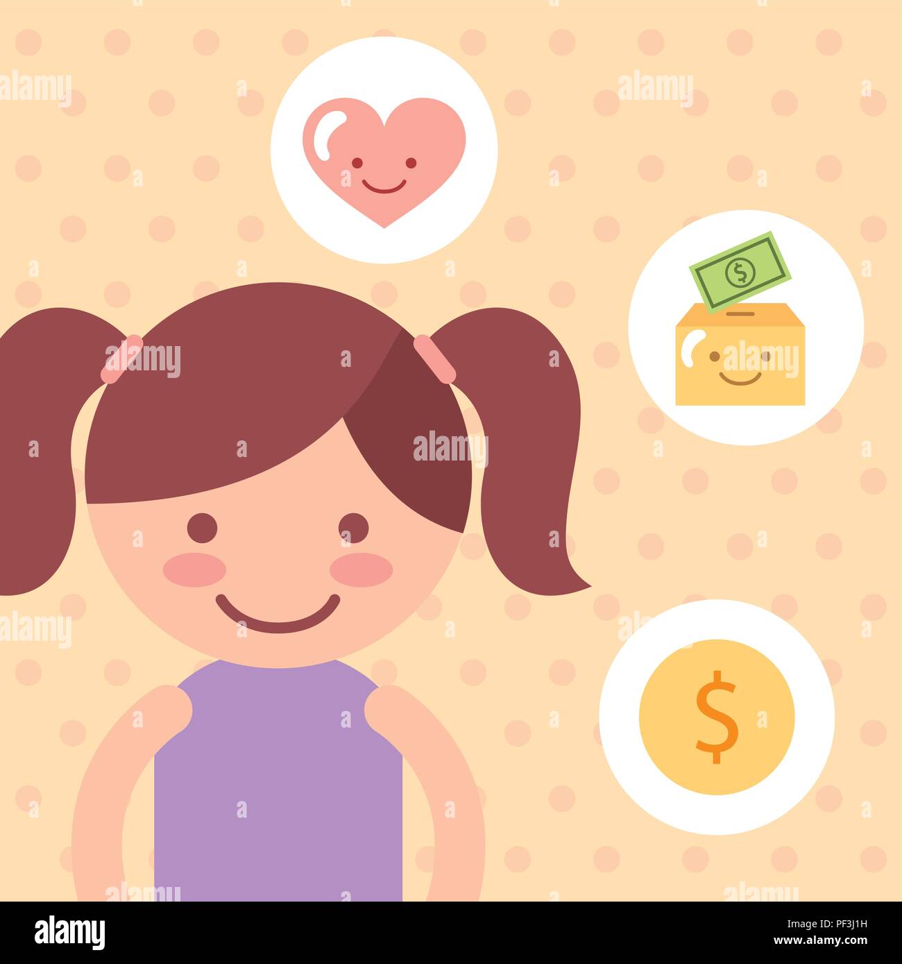 Donate girl Stock Vector Images - Alamy