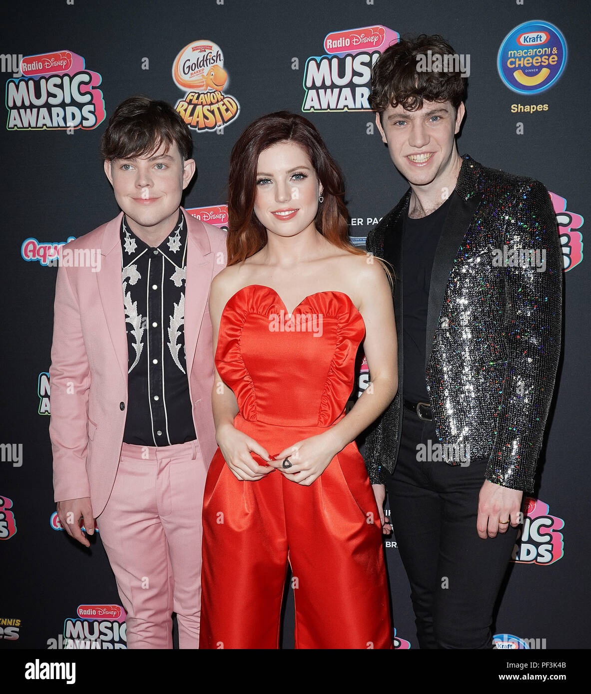 HOLLYWOOD, CA - JUNE 22: Echosmith - Graham Sierota, Sydney Sierota and Noah Sierota, attends ...
