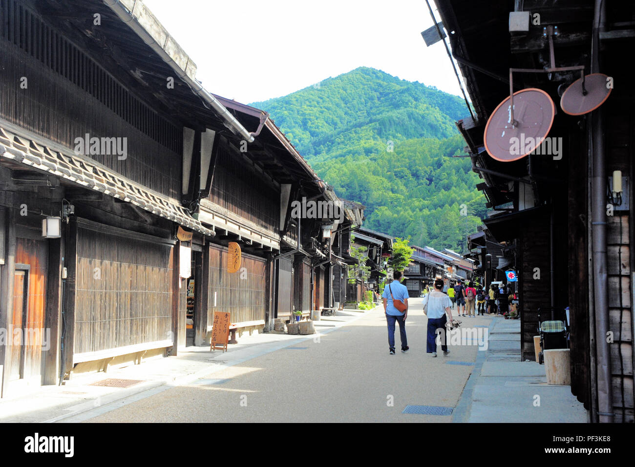 Narai-juku, an old post town on NAKASENDO (OLD TRADE ROUTE during the ...