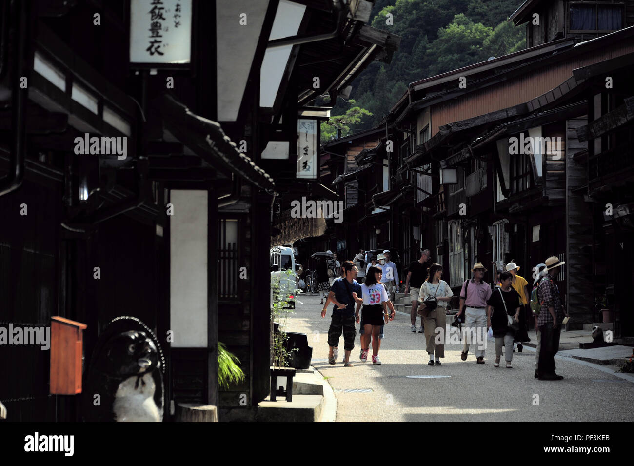 Narai-juku, an old post town on NAKASENDO (OLD TRADE ROUTE during the ...