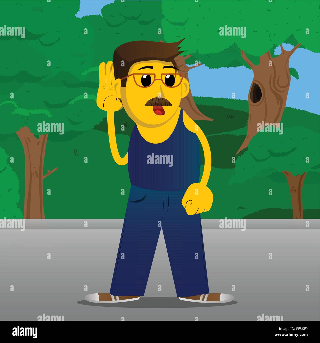 Cartoon Listen Stock Photos & Cartoon Listen Stock Images - Alamy